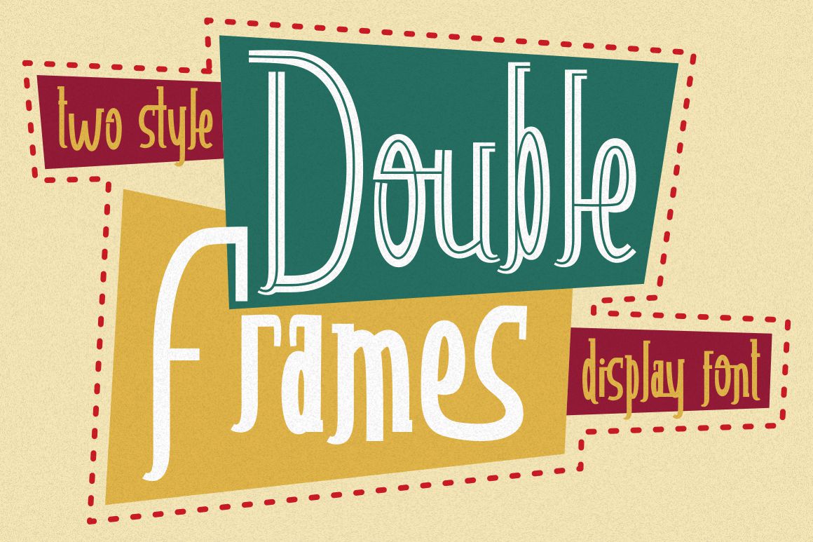 Double Frames - Display Font