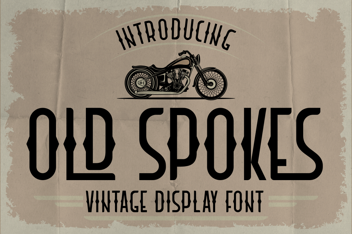 Old Spokes Vintage Display Font