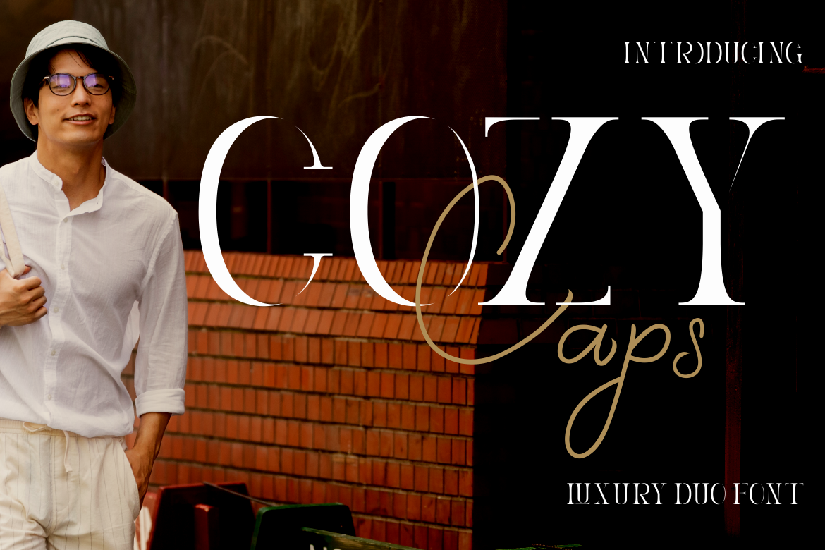 Cozy Caps - Luxury Duo Font - PutraCetol Studio