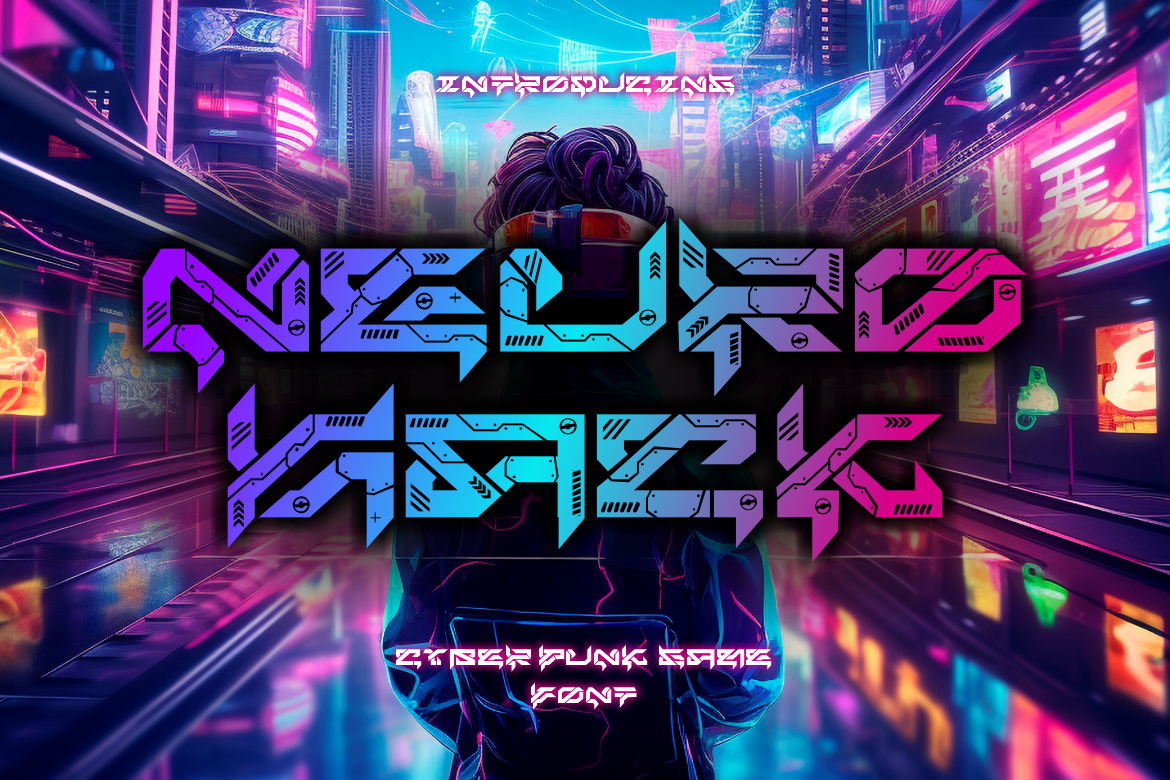 Neuro Hack - Cyberpunk Game Font - PutraCetol Studio
