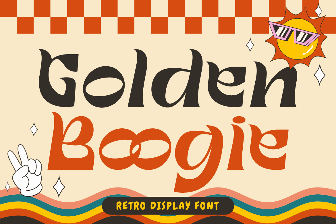 Golden Boogie - Retro Display Font - PutraCetol Studio