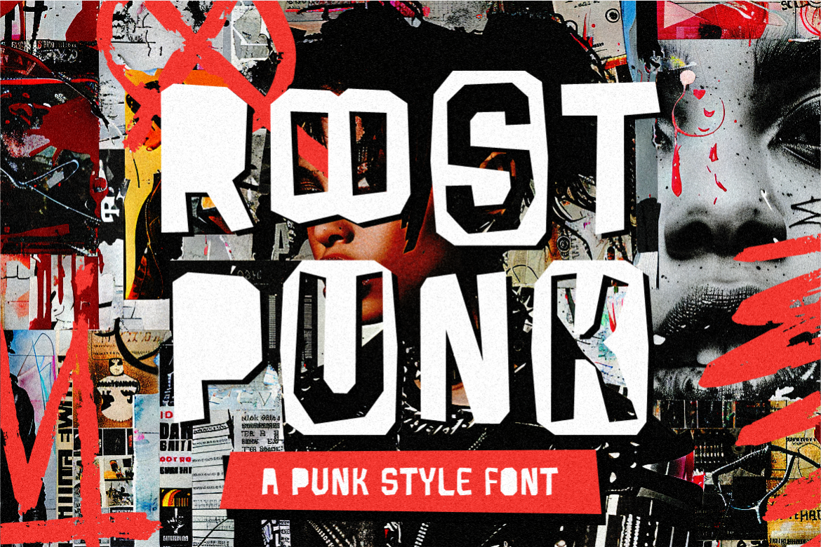 Roost Punk - Punk Font - PutraCetol Studio
