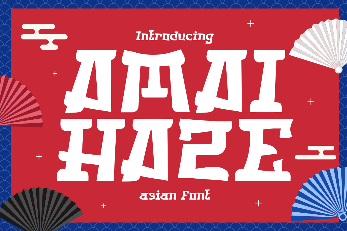 Amai Haze Asian Font - PutraCetol Studio