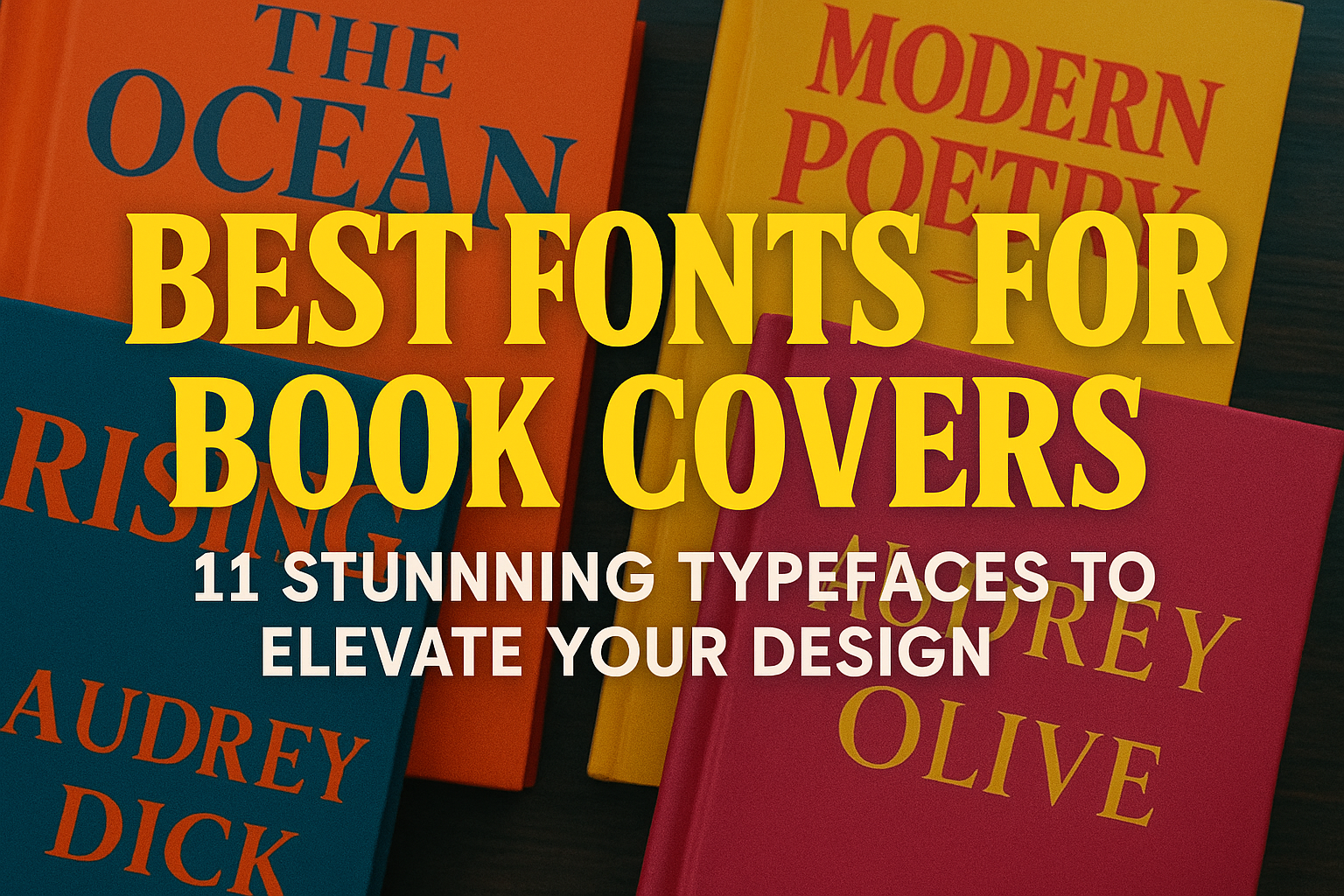 Best Fonts for Book Covers: 11 Stunning Typefaces to Elevate Your ...