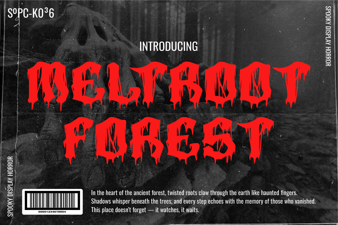Meltroot Forest Spooky Horror Font - PutraCetol Studio