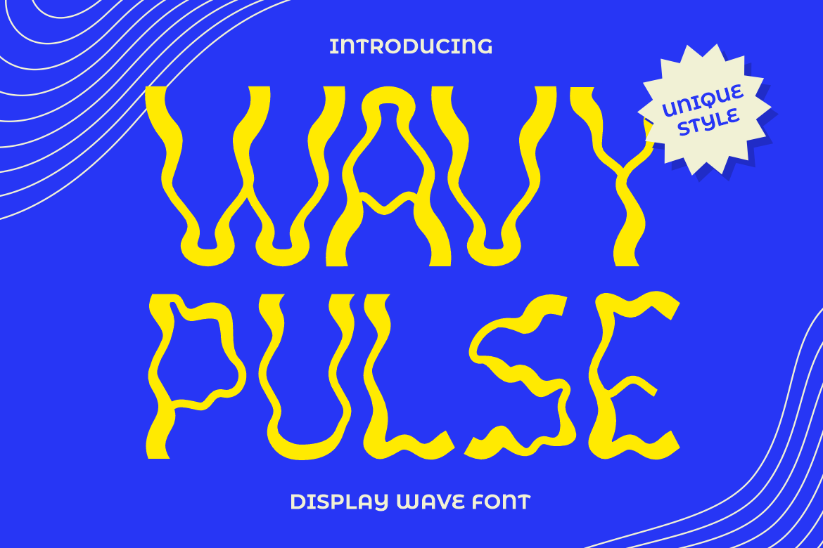 Wavy Pulse - Display Wave Style Font - PutraCetol Studio