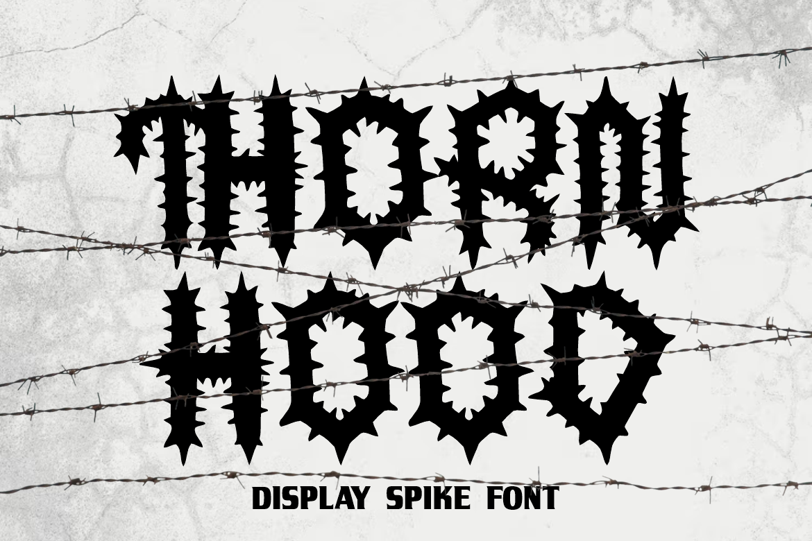 Thornhood Spike Font - PutraCetol Studio