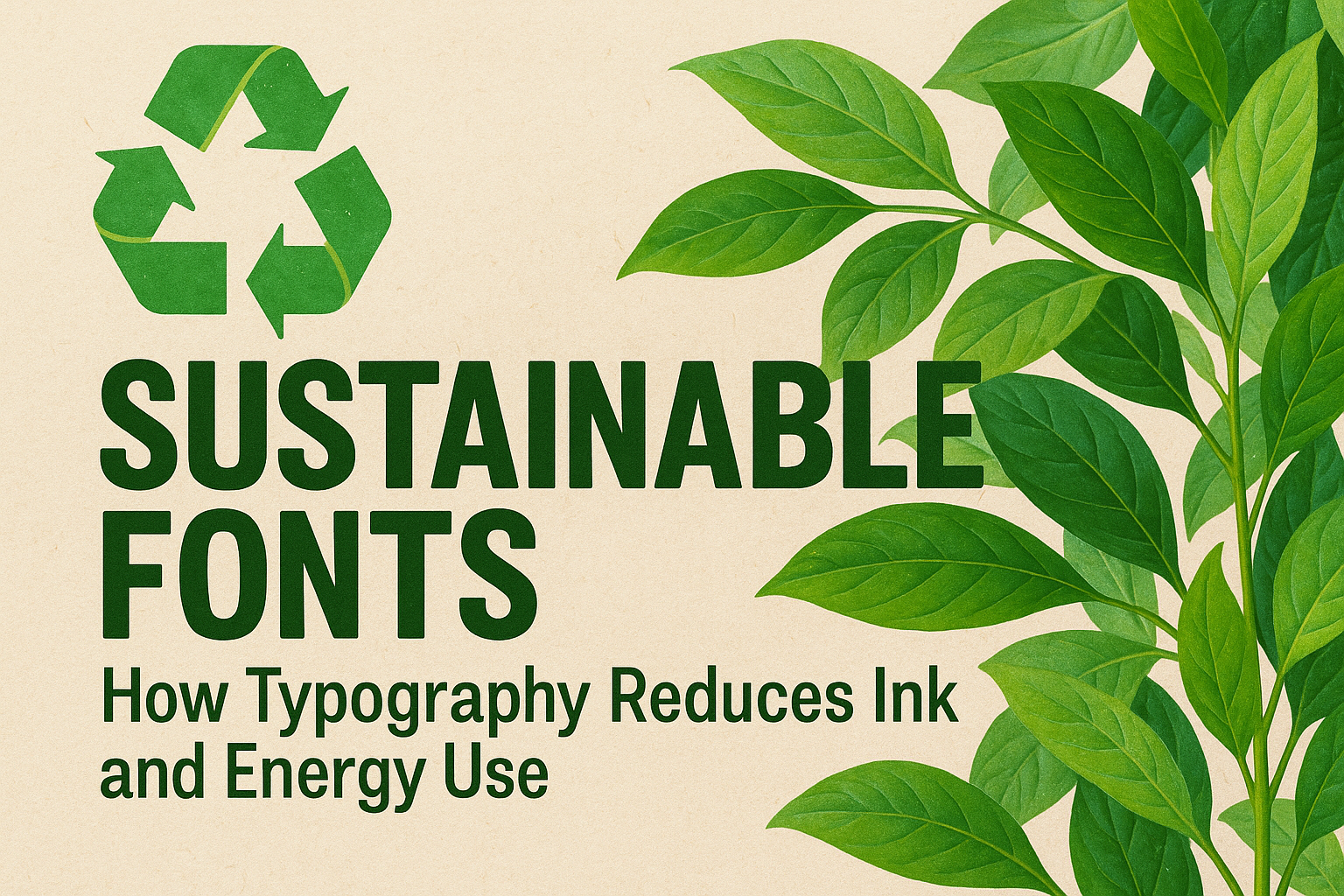 Sustainable Fonts: How Typography Reduces Ink and Energy Use ...