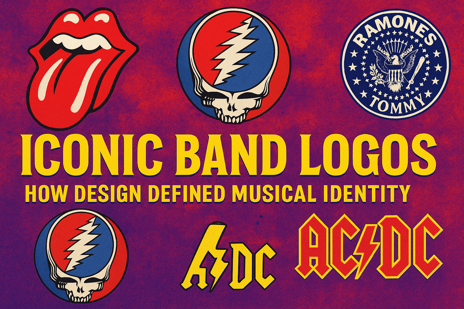 Iconic Band Logos: How Design Defined Musical Identity - PutraCetol Studio