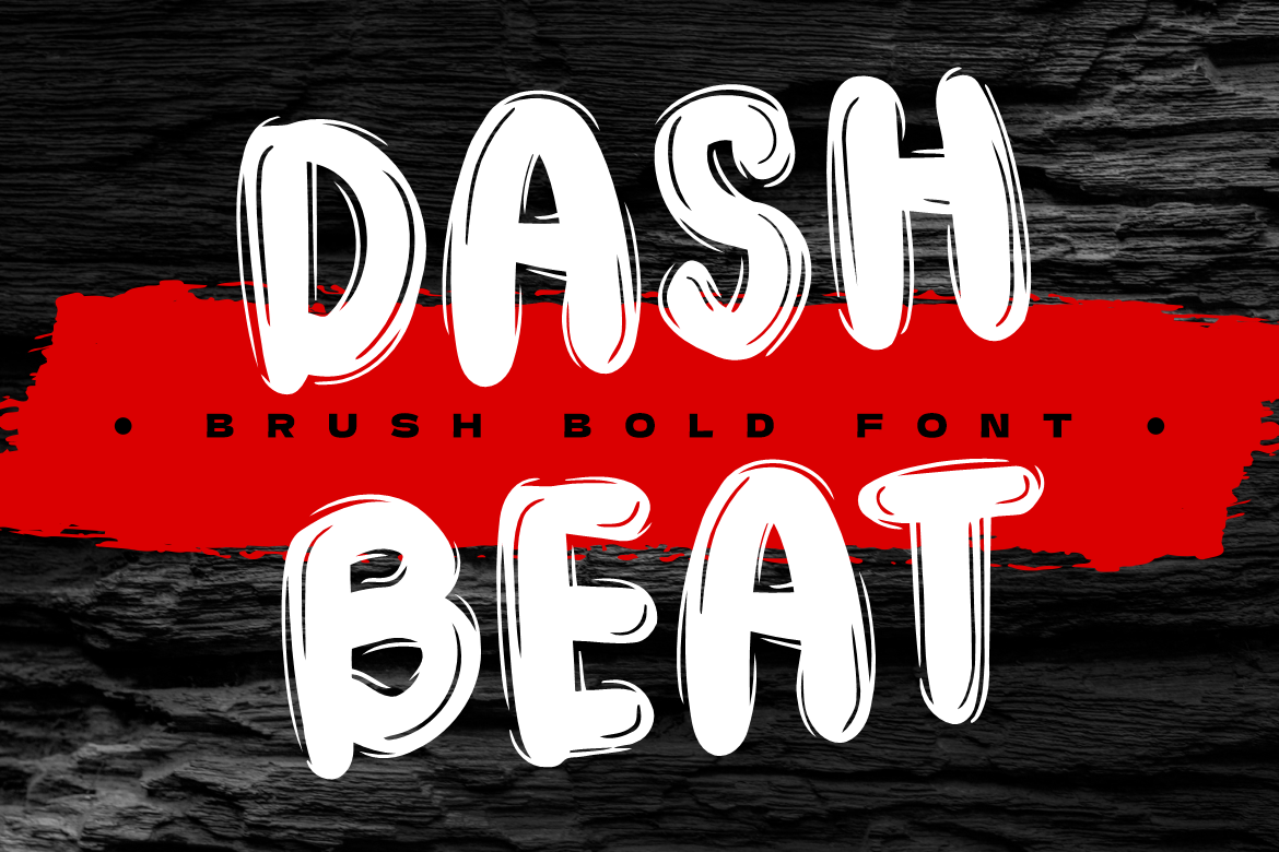 Dashbeat Brush Bold Font - PutraCetol Studio