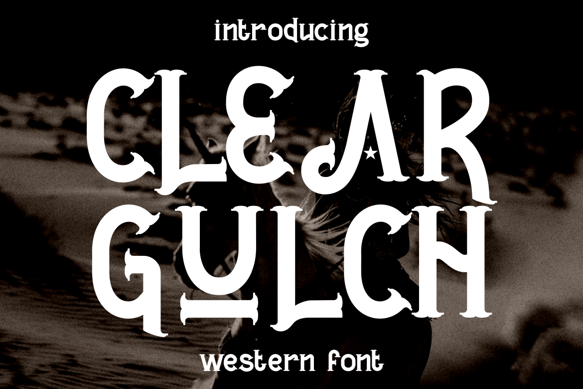 Clear Gulch Western Font - PutraCetol Studio