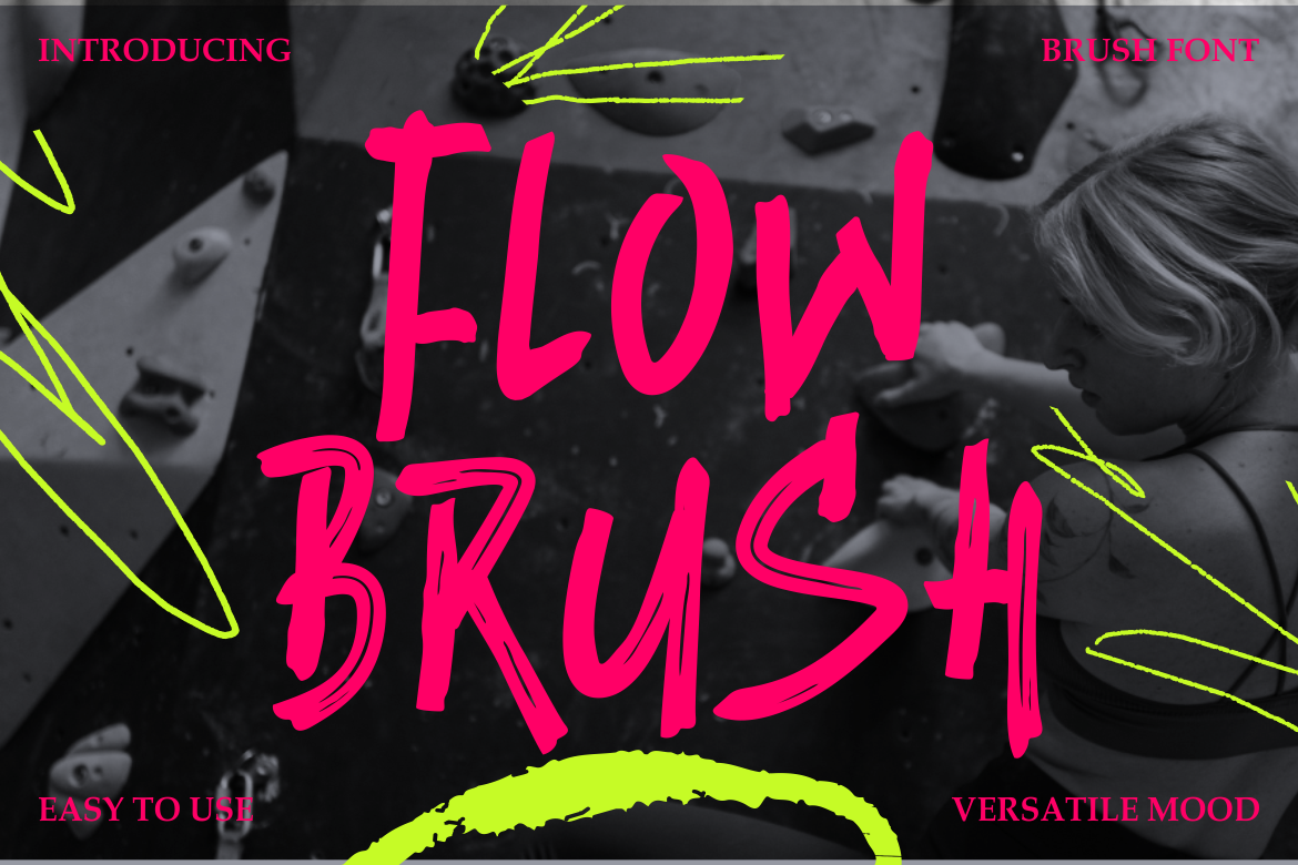 Flowbrush Brush Font - PutraCetol Studio