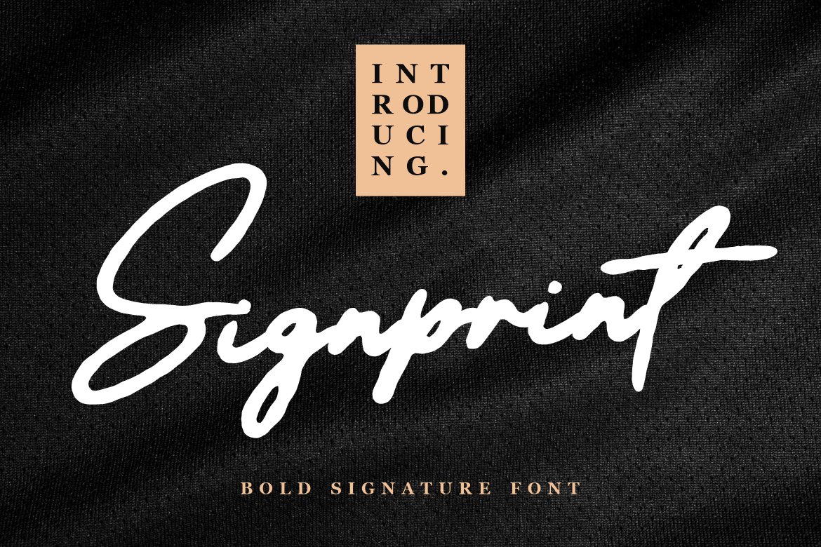 Signprint Bold Handlettering Font - PutraCetol Studio