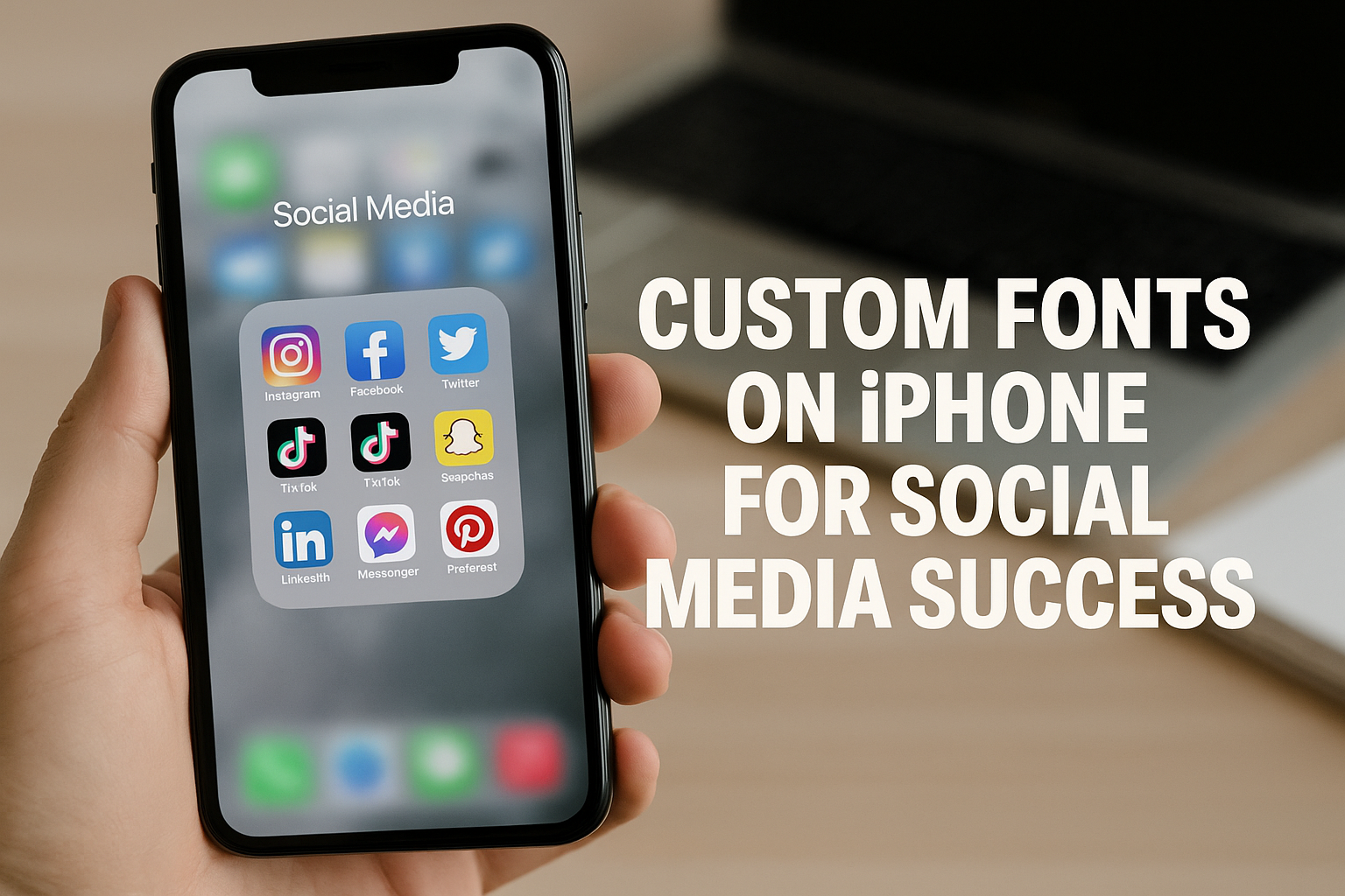 Promoting Your Brand with Custom Fonts on iPhone for Social Media ...