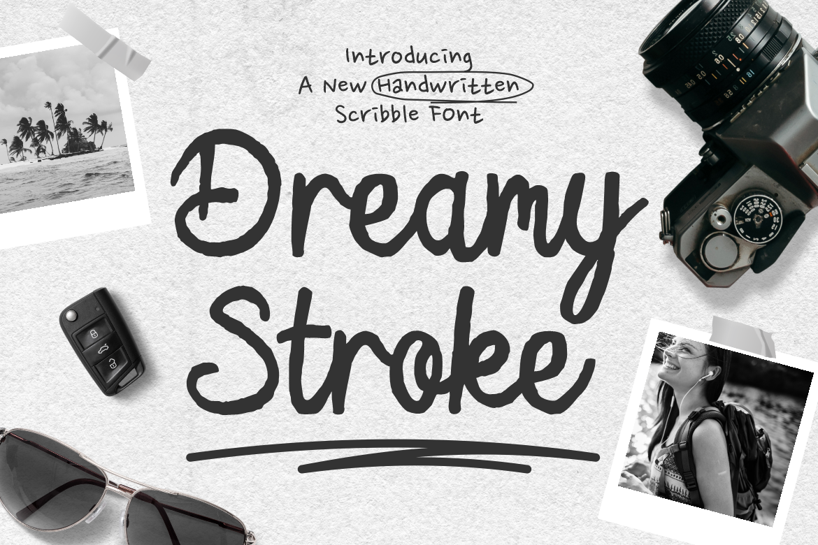 Dreamy Stroke Handwritten Script Font - PutraCetol Studio