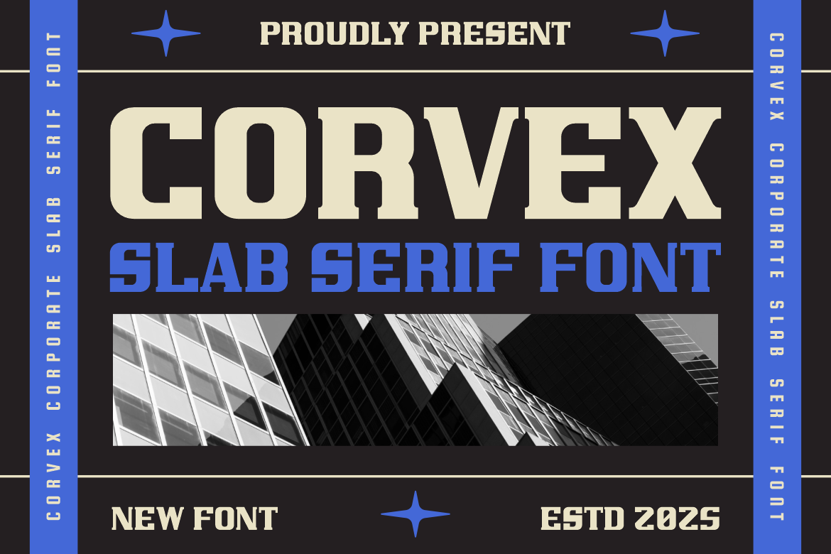 Corvex Modern Corporate Slab Serif Font - PutraCetol Studio