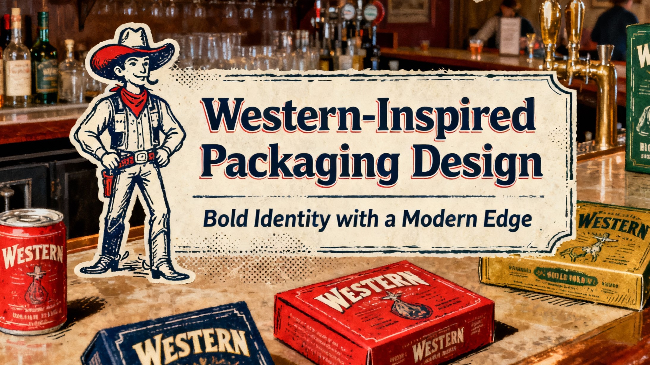 Western-Inspired Packaging Design: Bold Identity with a Modern Edge ...