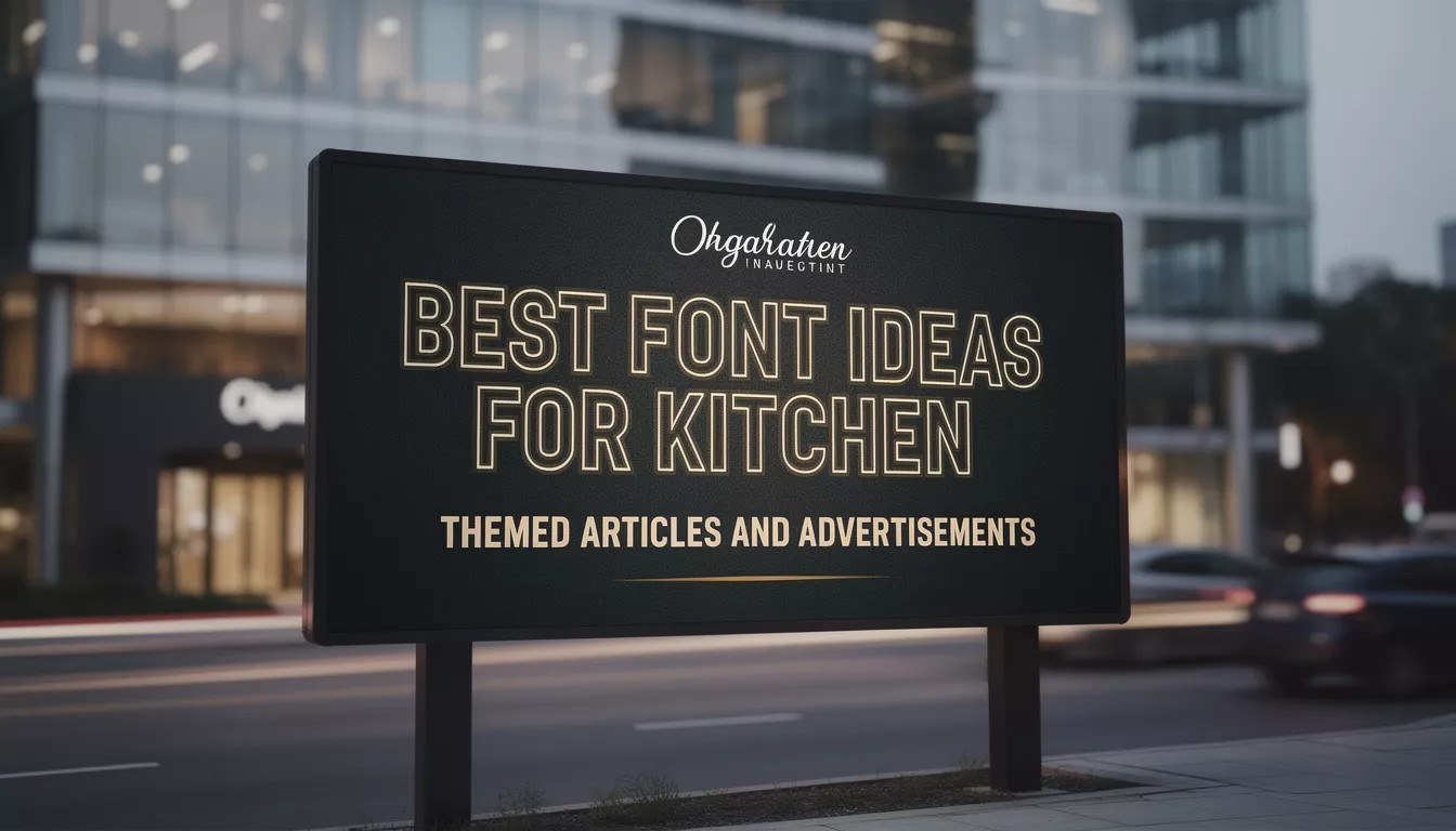 Best Font Ideas for Kitchen Themed Articles and Advertisements ...