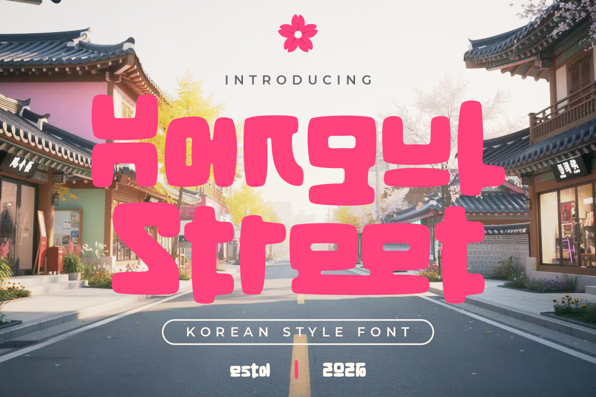 Hangul Street Korean Style Font - PutraCetol Studio