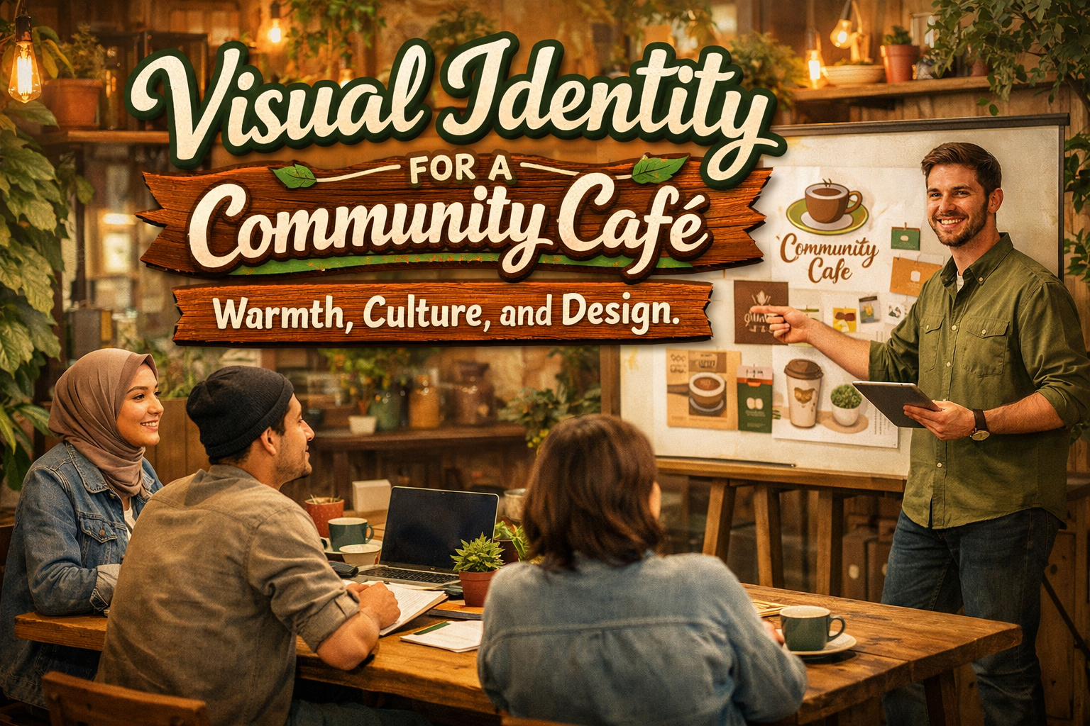Visual Identity for a Community Café: Warmth, Culture, and Design ...