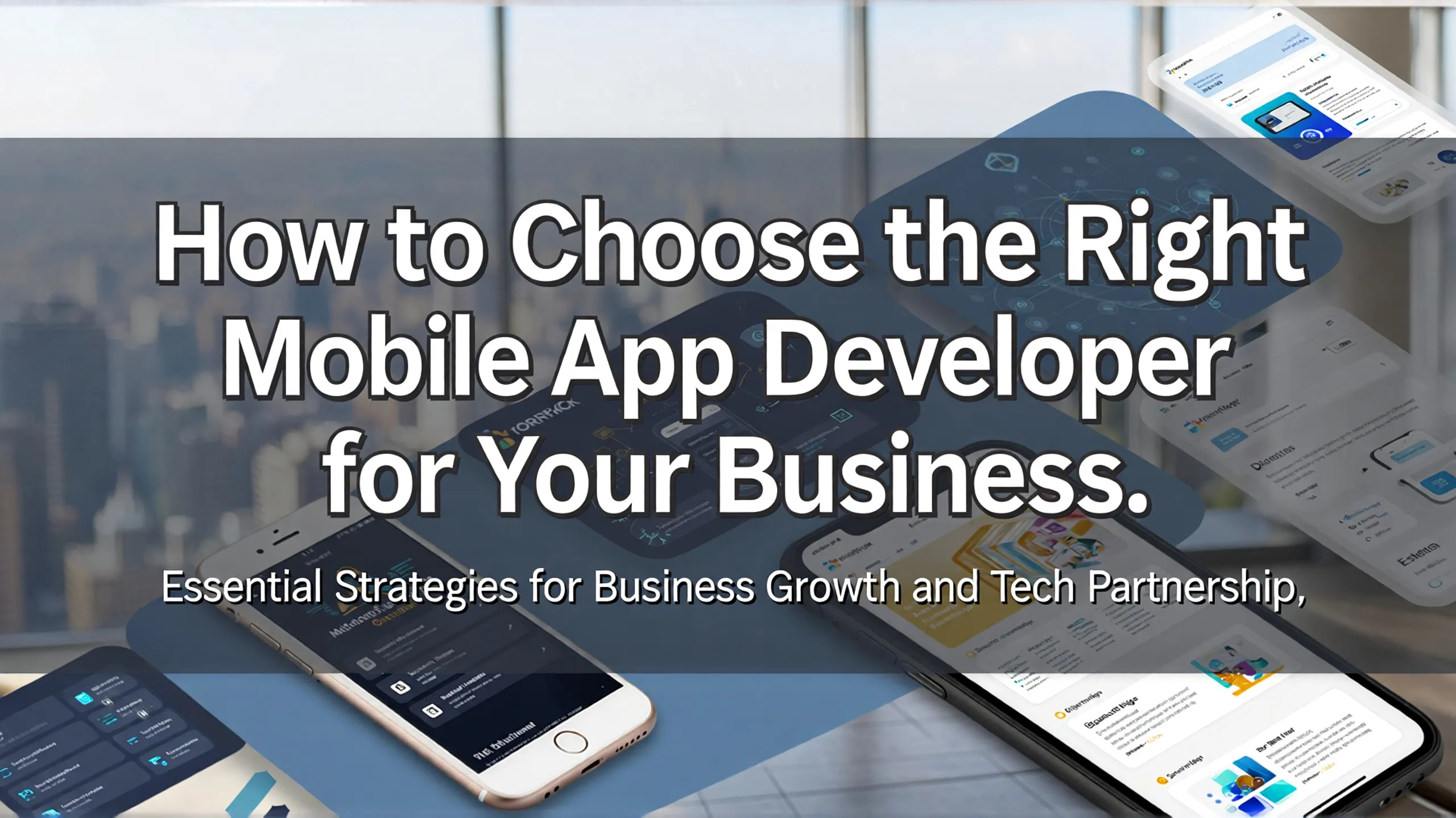How to Choose the Right Mobile App Developer for Your Business ...