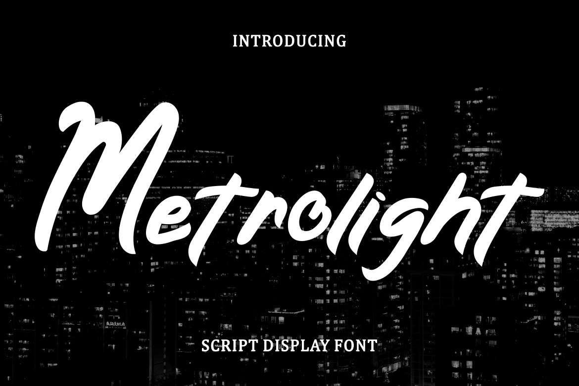 Metrolight Script Display Font - PutraCetol Studio
